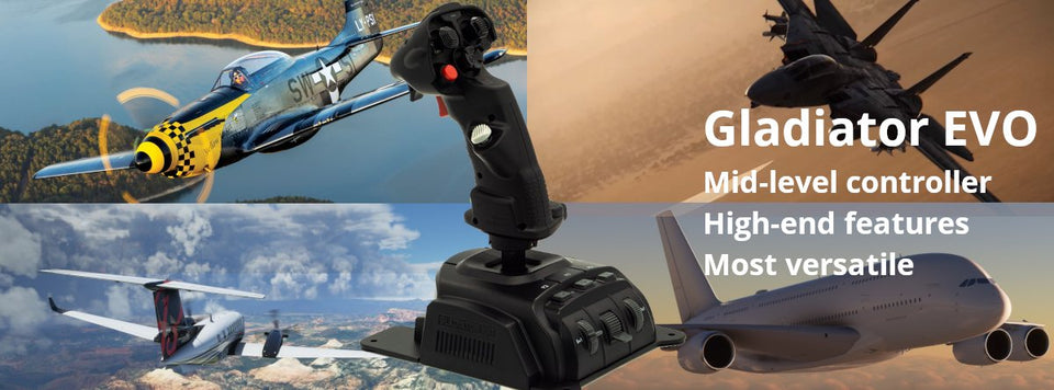 Flight Simulation Joystick | Gladiator NXT EVO | VKB-SIM Australia