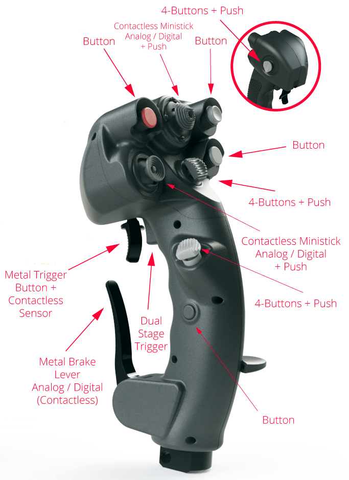 Gunfighter Mk.IV (Rev.C) Stand-alone Grips without base